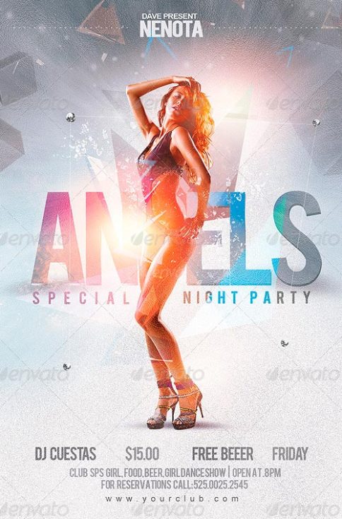 Angel Special Night Party Flyer Template - Club & Party - FFFLYER