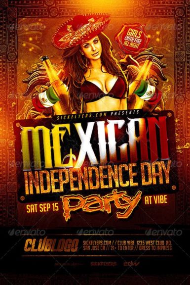 Mexican Independence Day Flyer Template - Best Flyer for Mayo Parties!