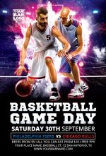 Basketball Game Day Vol 1 Flyer Template - Basketball Flyer