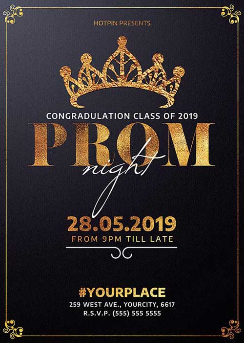 Prom Poster Template Free