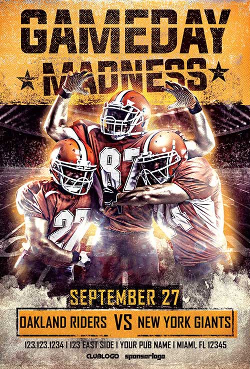 Fantasy Football Flyer Template