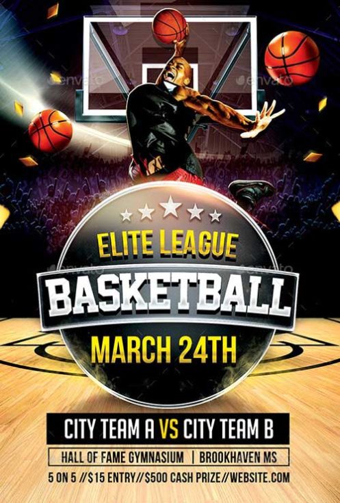 Best Basketball Flyer for Sport Games and Events - FFFlyer