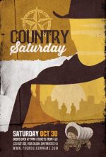 Country Music Saturday Flyer Template - Download PSD