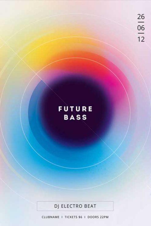 Download the Future Bass Flyer Template - FFFLYER