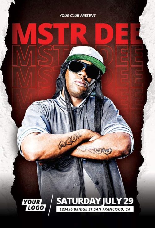 Free DJ Artist Music Flyer Template | Best Free Flyer Downloads | FFFlyer